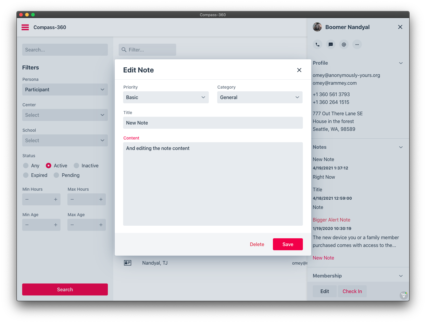 Constituent Details – Girls Inc Participant Management System Knowledgebase