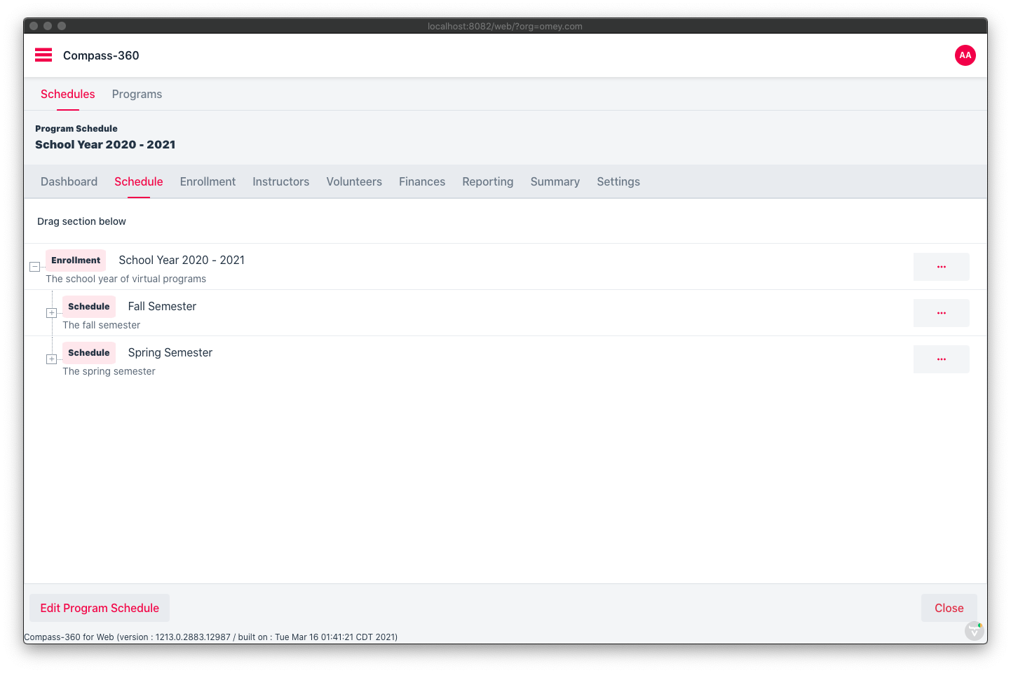 Editing the Schedule – Girls Inc Participant Management System ...