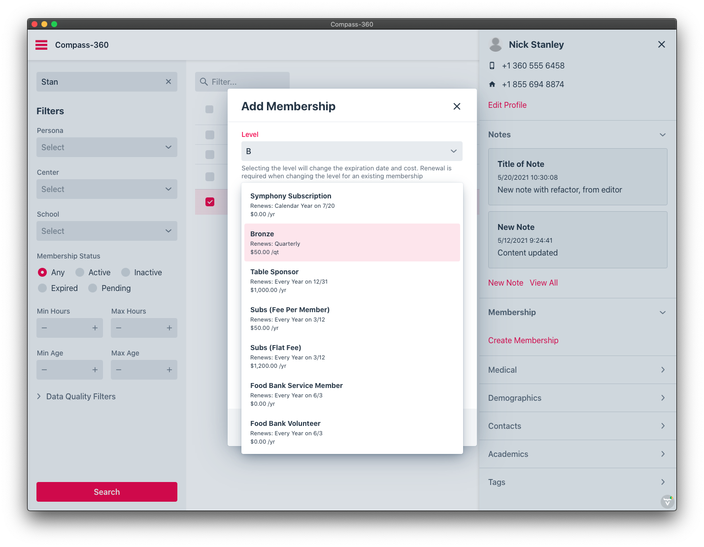 Adding a Membership – Girls Inc Participant Management System Knowledgebase