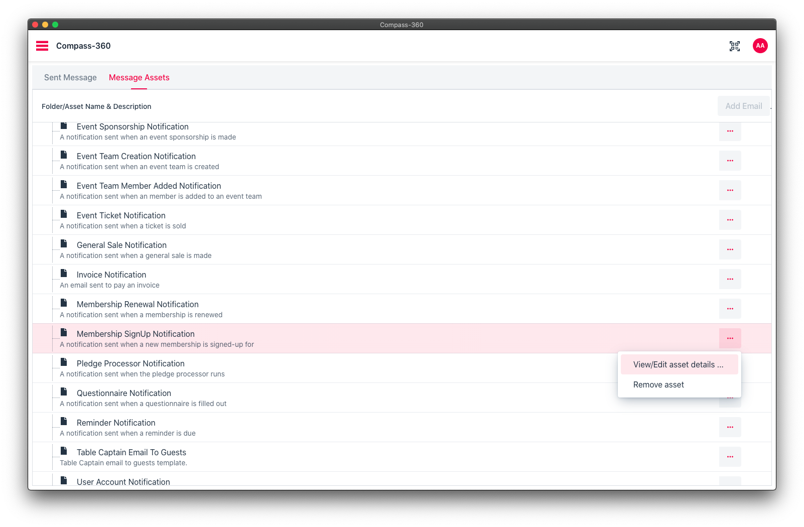 Message Assets – Girls Inc Participant Management System Knowledgebase