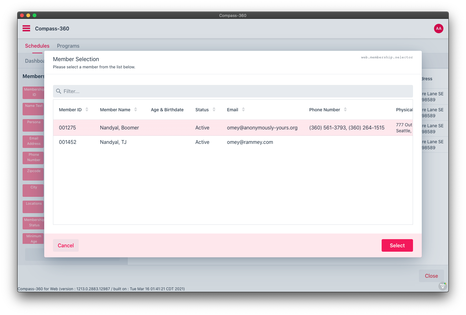 Primary Schedule Roster – Girls Inc Participant Management System ...