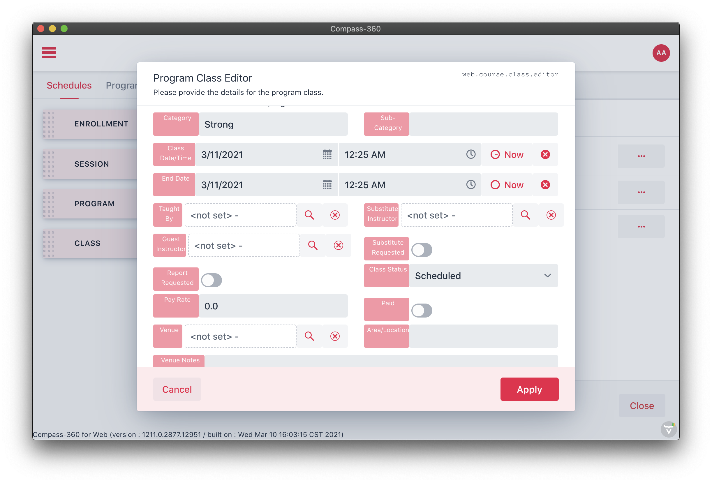 Adding a New Program Schedule – Girls Inc Participant Management System ...